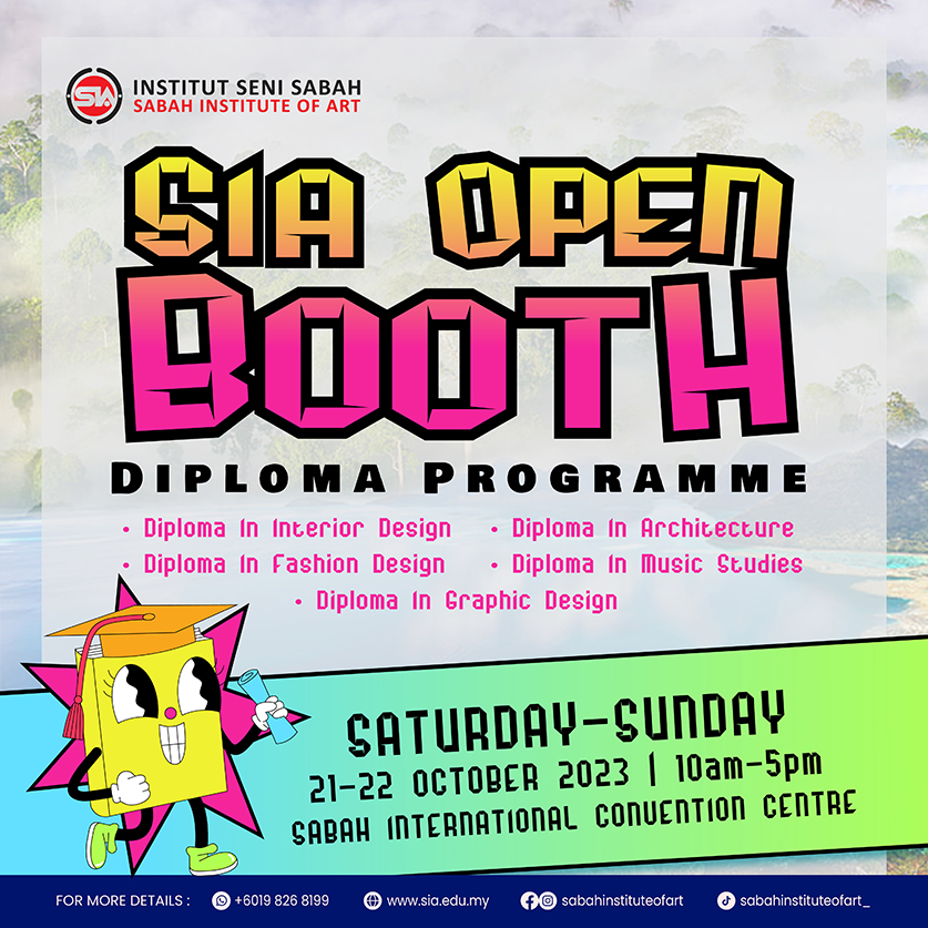 SIA Open Booth at Borneo Matsuri 2023 – Sabah Institute of Art
