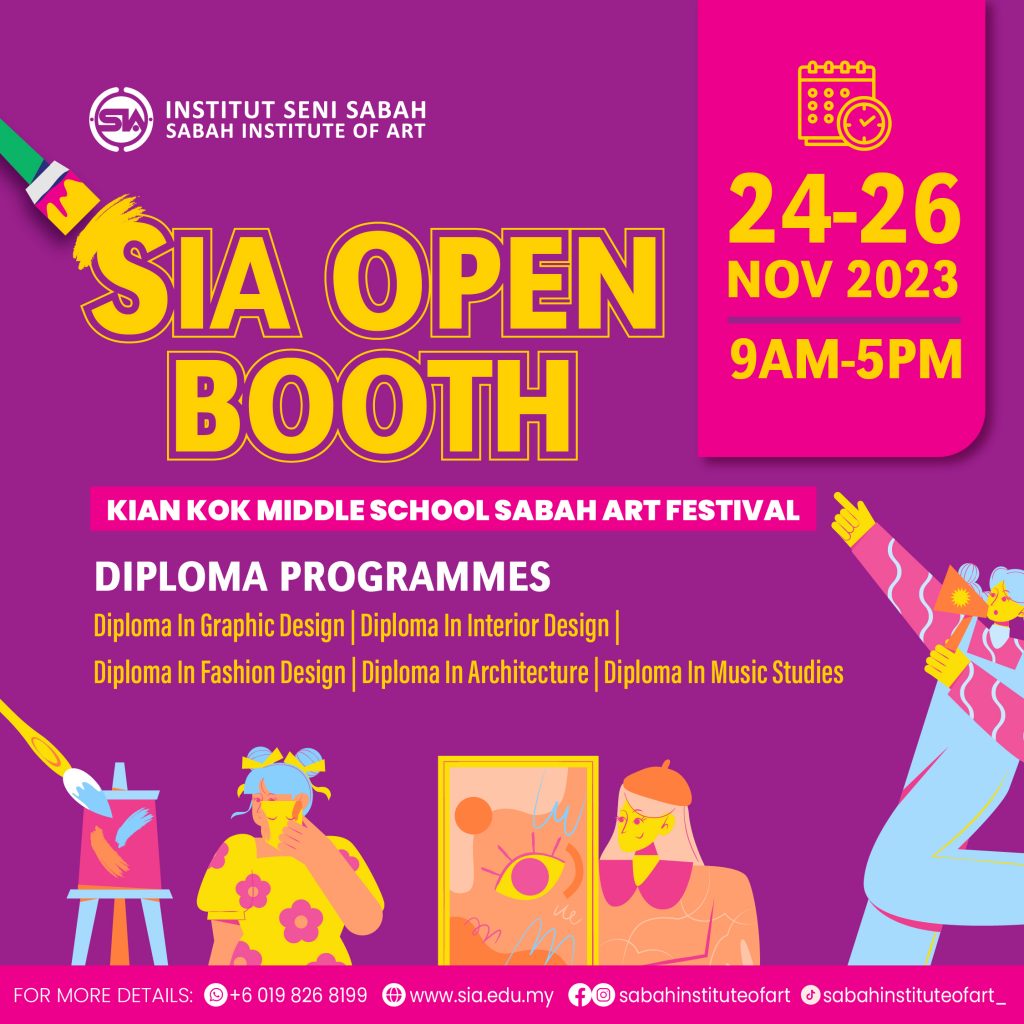 SIA Open Booth at the Sabah Art Festival 2023 – Sabah Institute of Art